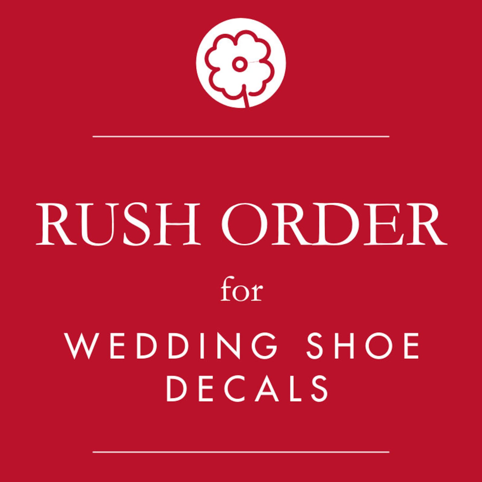 RUSH ORDER Wedding Shoe Decals - Etsy