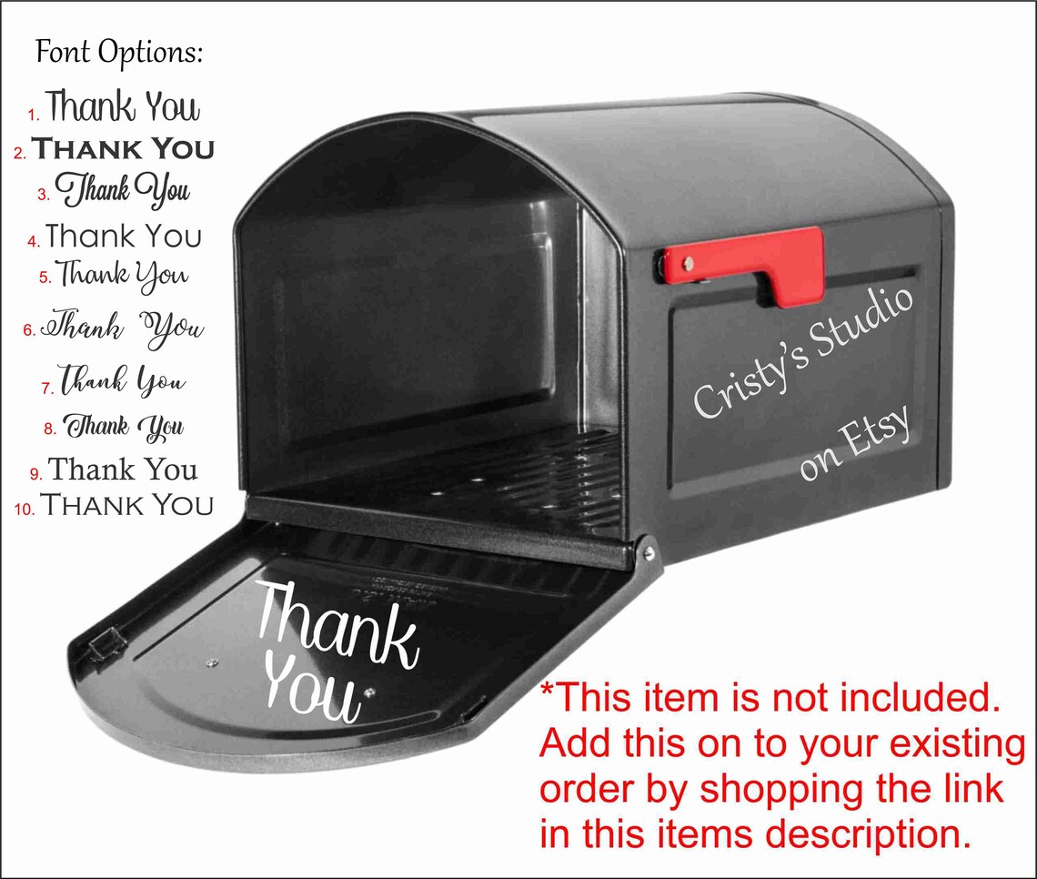 Mail Box Decal - Mailbox Decals for Your Home - Includes Two (2) Decals ...
