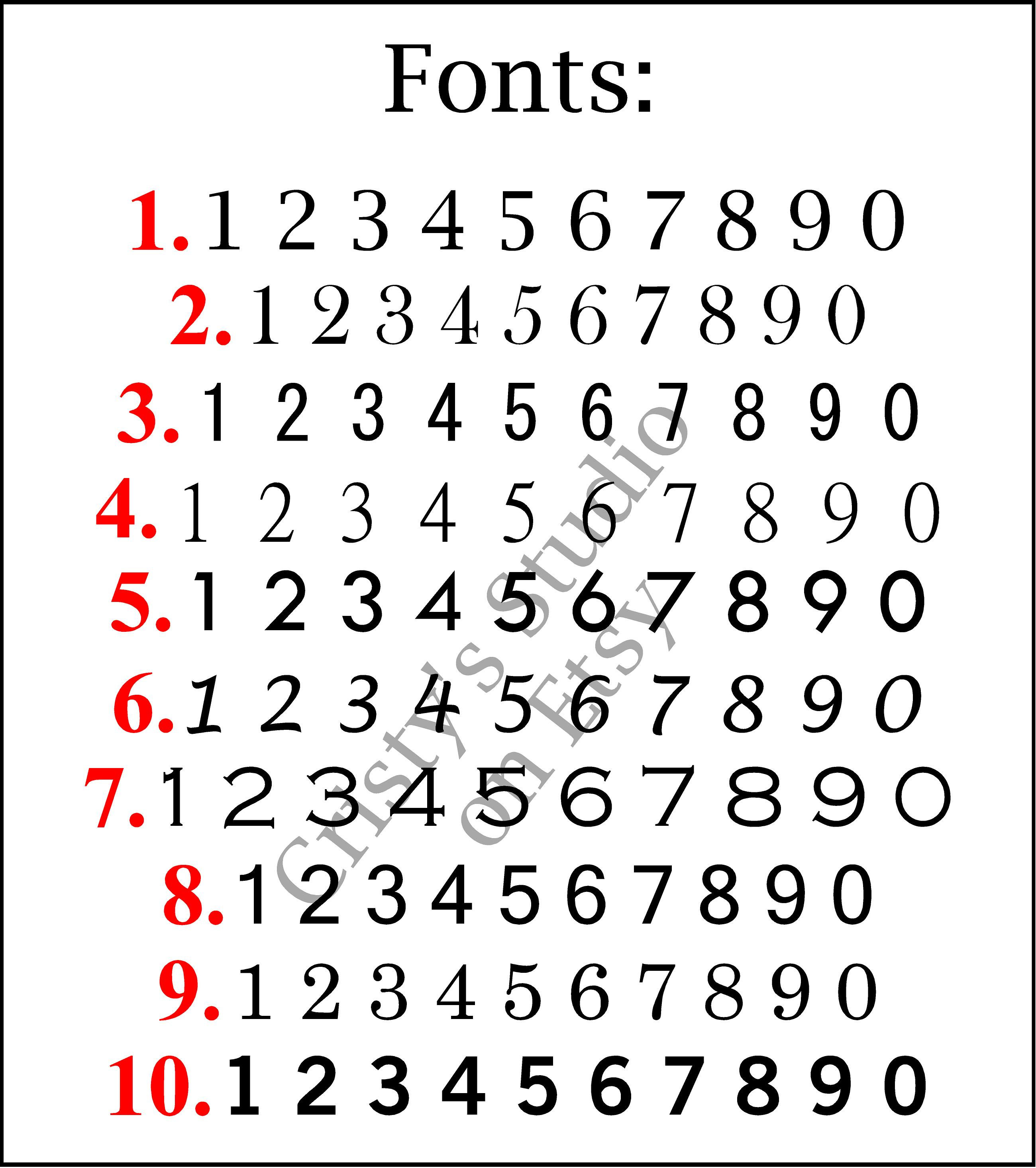 Mailbox Decal Numbers - Etsy