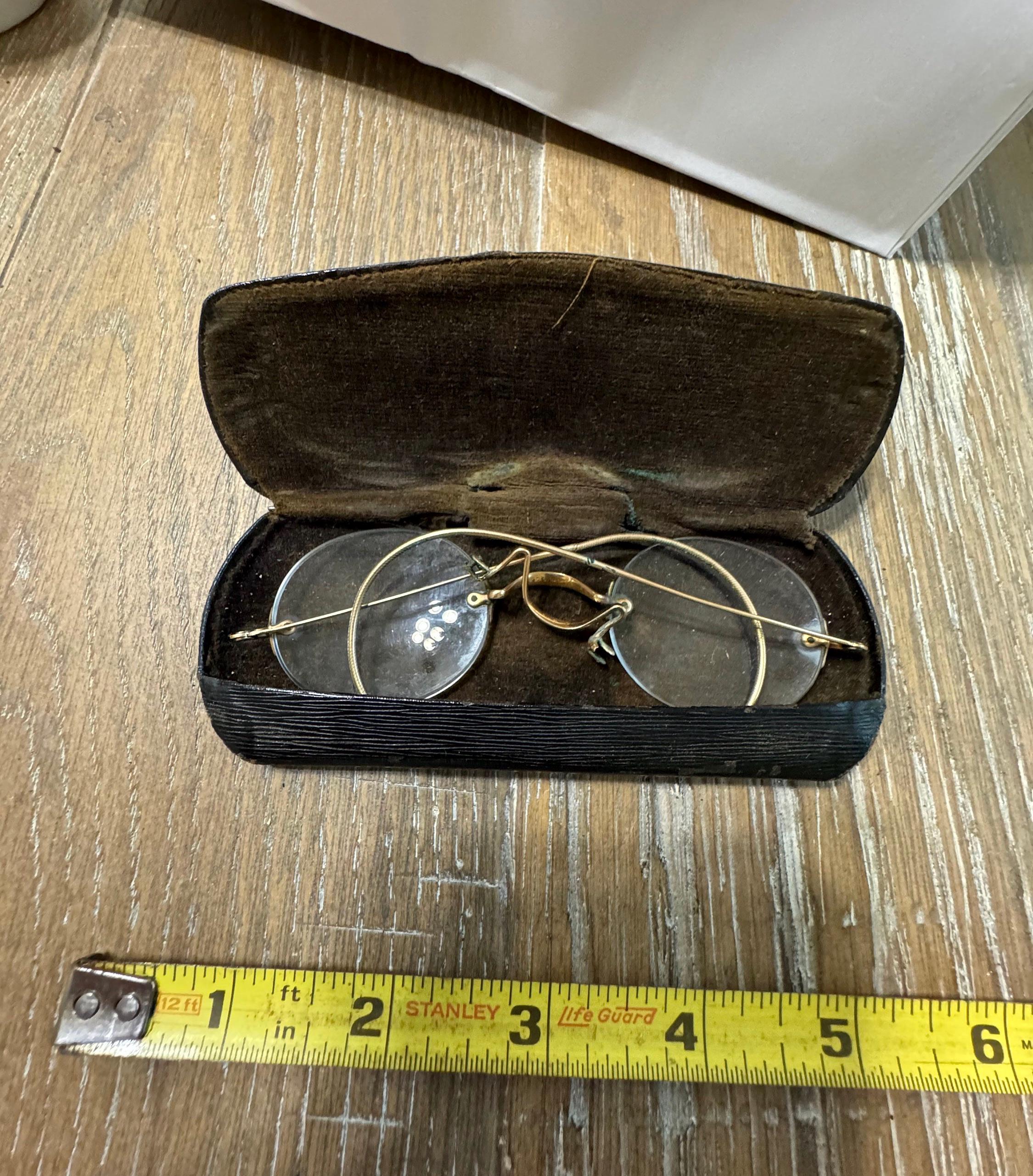 Antique Eye Glasses in Original Case. - Etsy