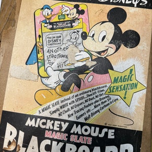 Mickey Mouse Magic Slate Blackboard Vintage! - Etsy