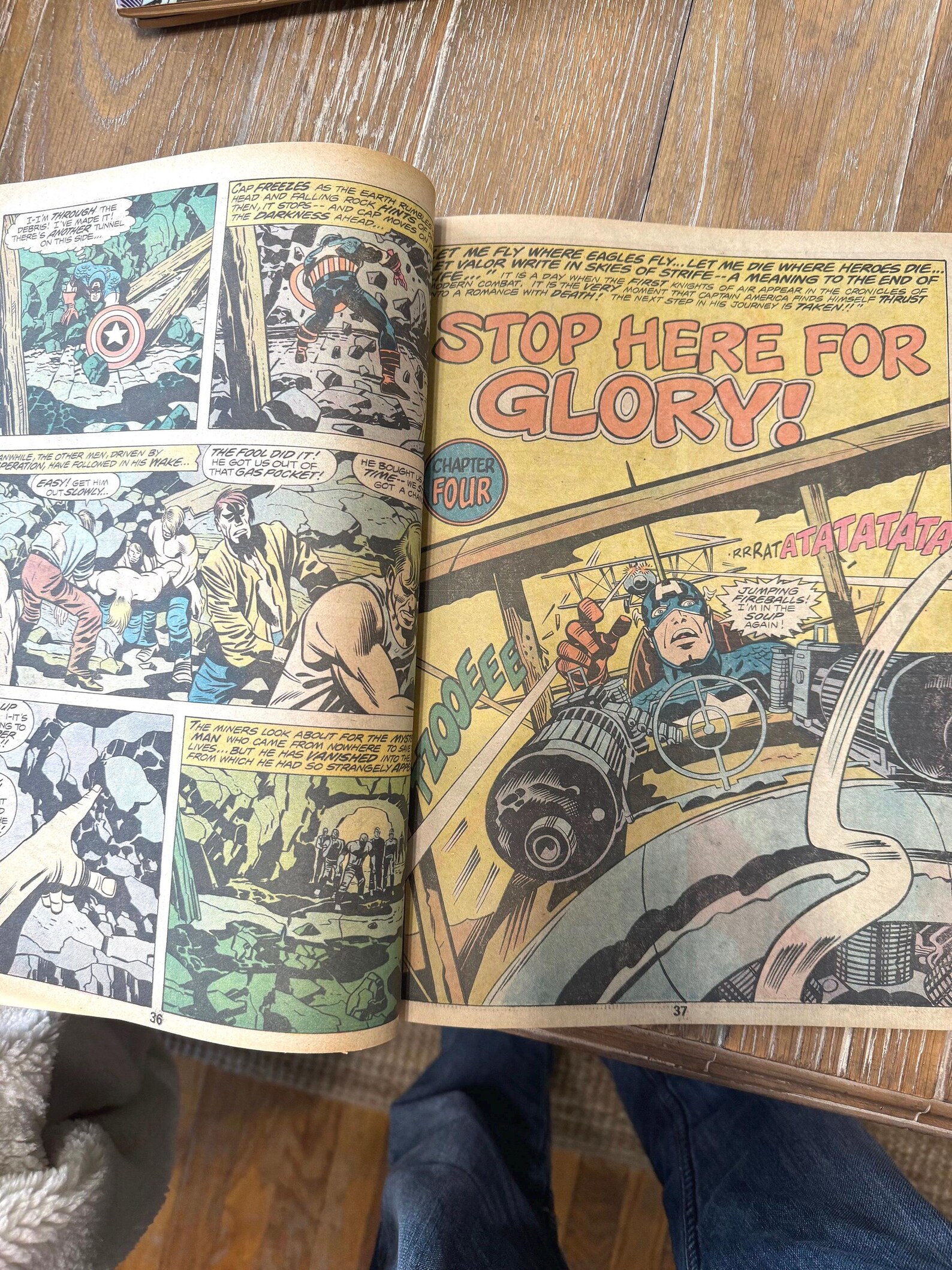Captain America Giant Comic Book 1976 - Etsy