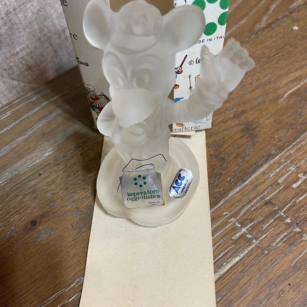 Mickey Mouse Crystal Figurine - Etsy