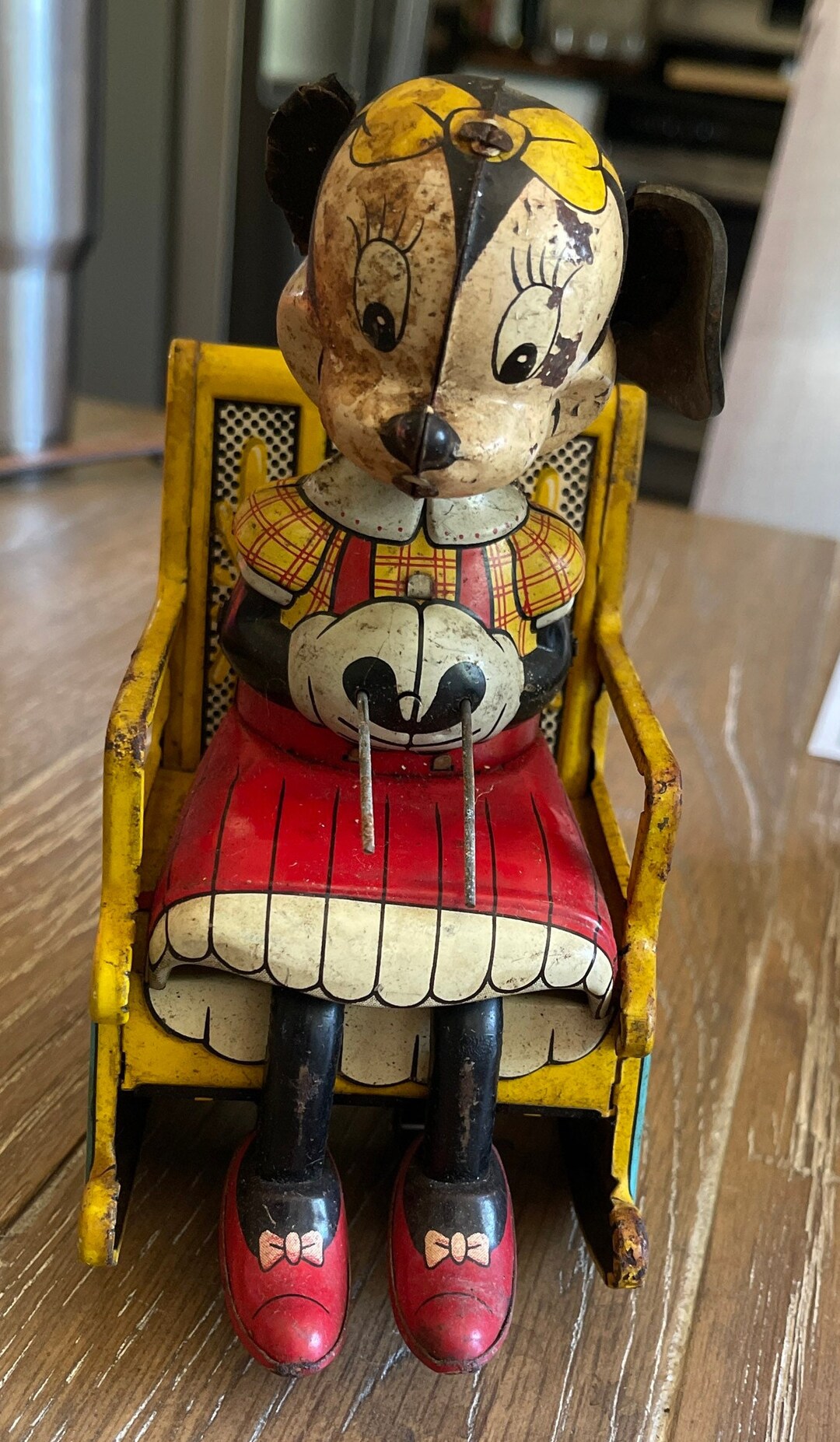 1950’s Wind up Minnie Mouse in Rocker. Made by Line Mar. - Etsy