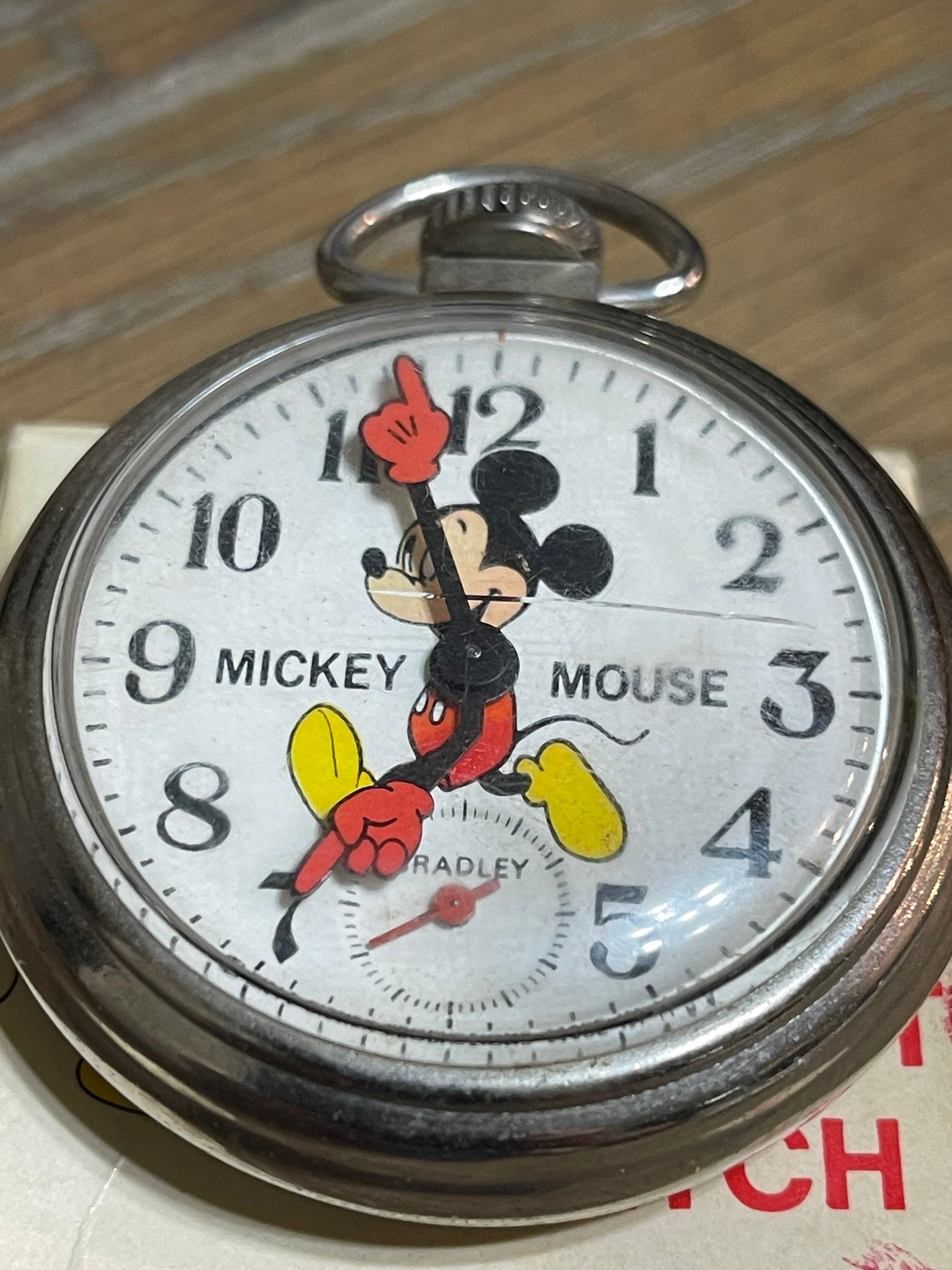 Vintage Mickey Mouse Pocket Watch by Bradley! - Etsy