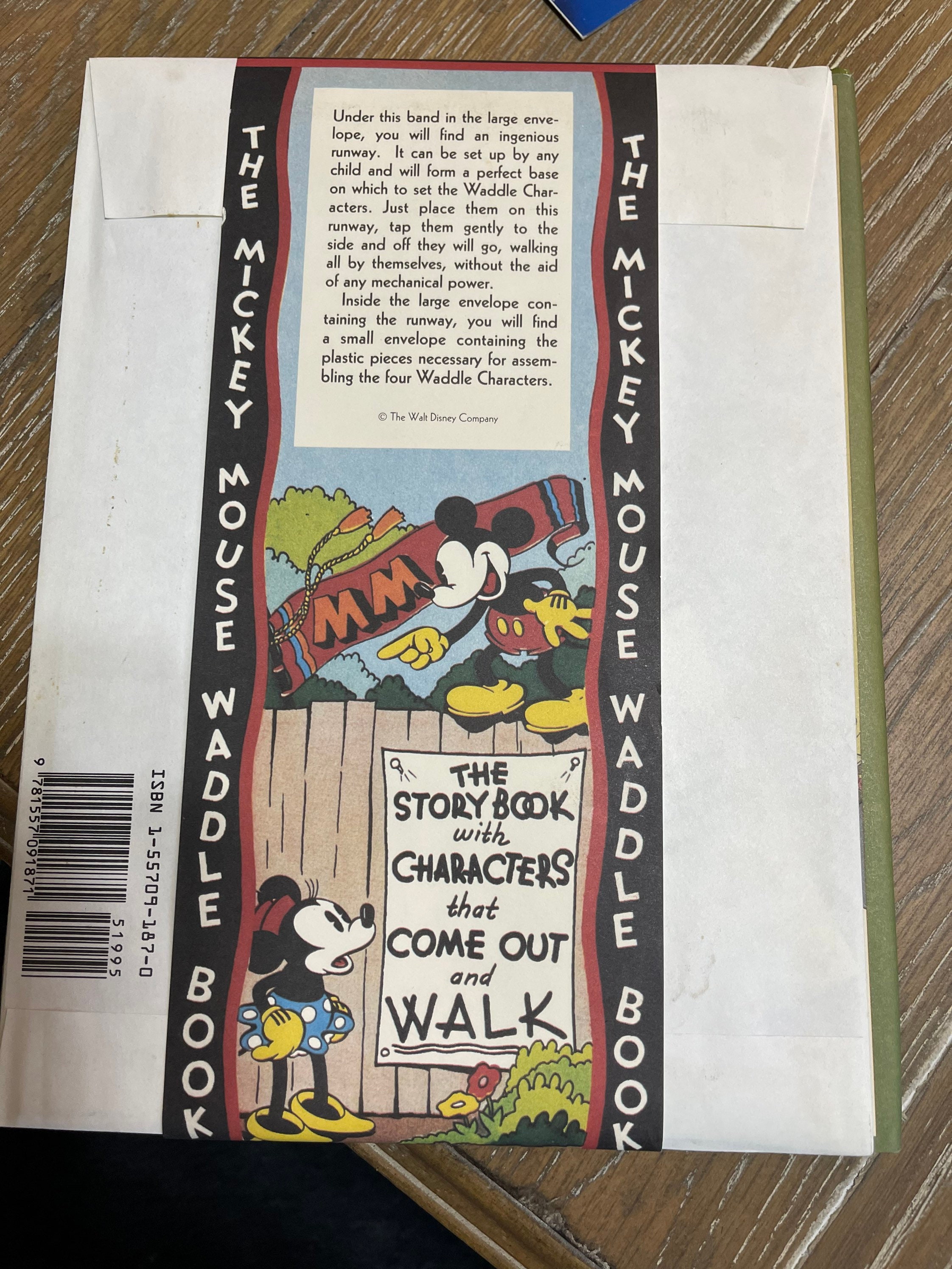 Mickey Mouse Waddle Book 1992 - Etsy