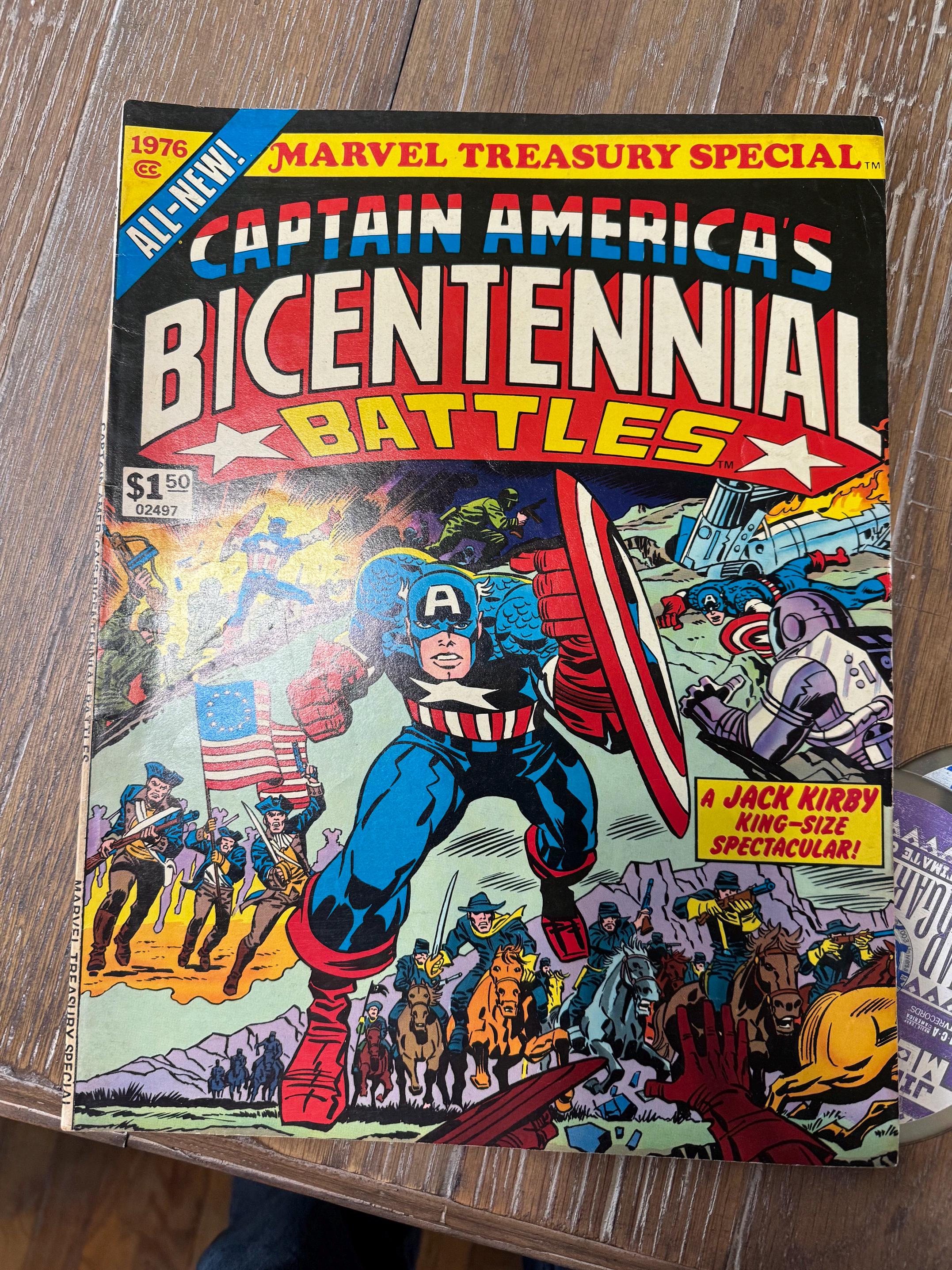 Captain America Giant Comic Book 1976 - Etsy