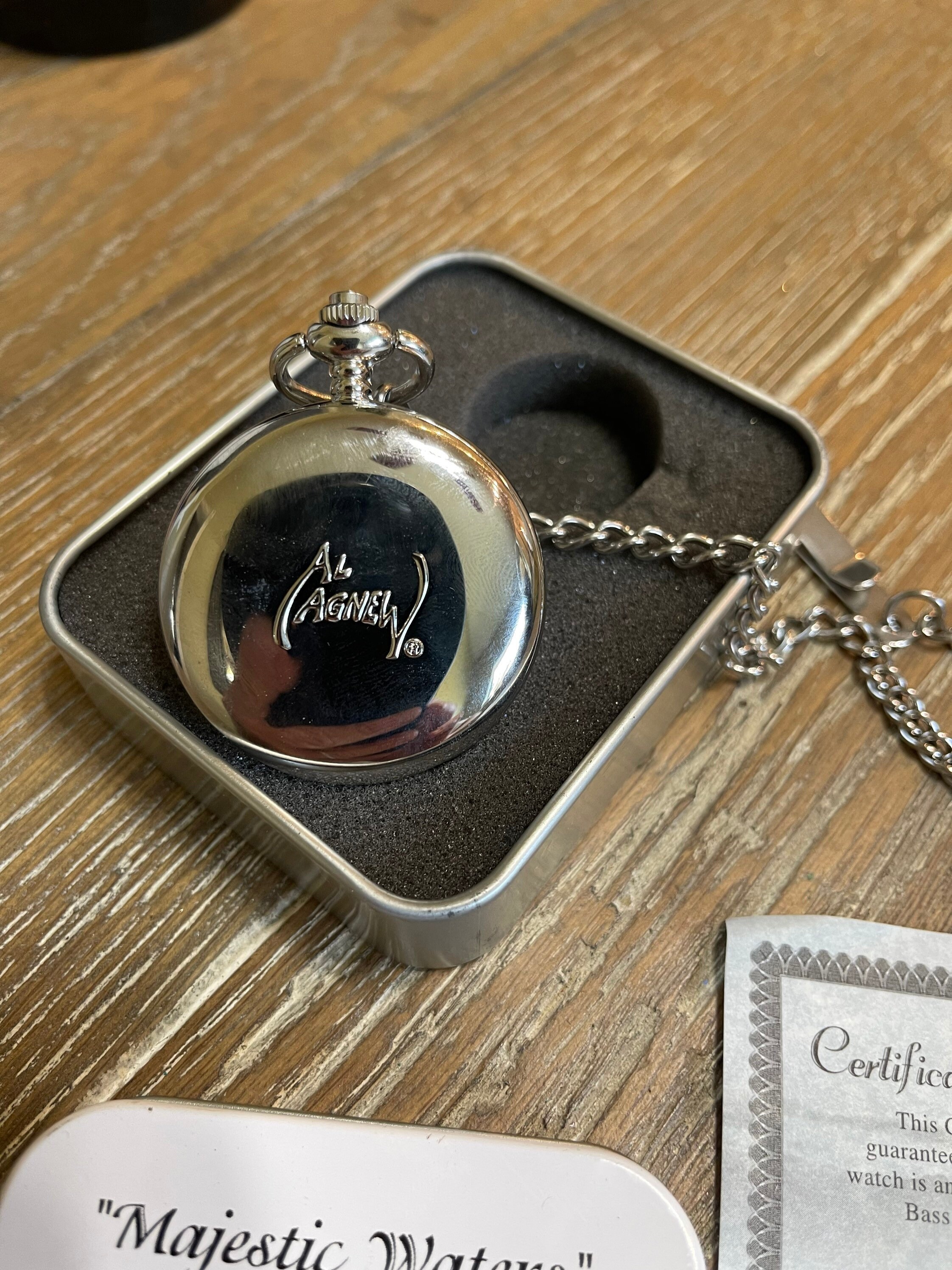 Majestic Waters Pocket Watch by Al Agnew for Avon. - Etsy