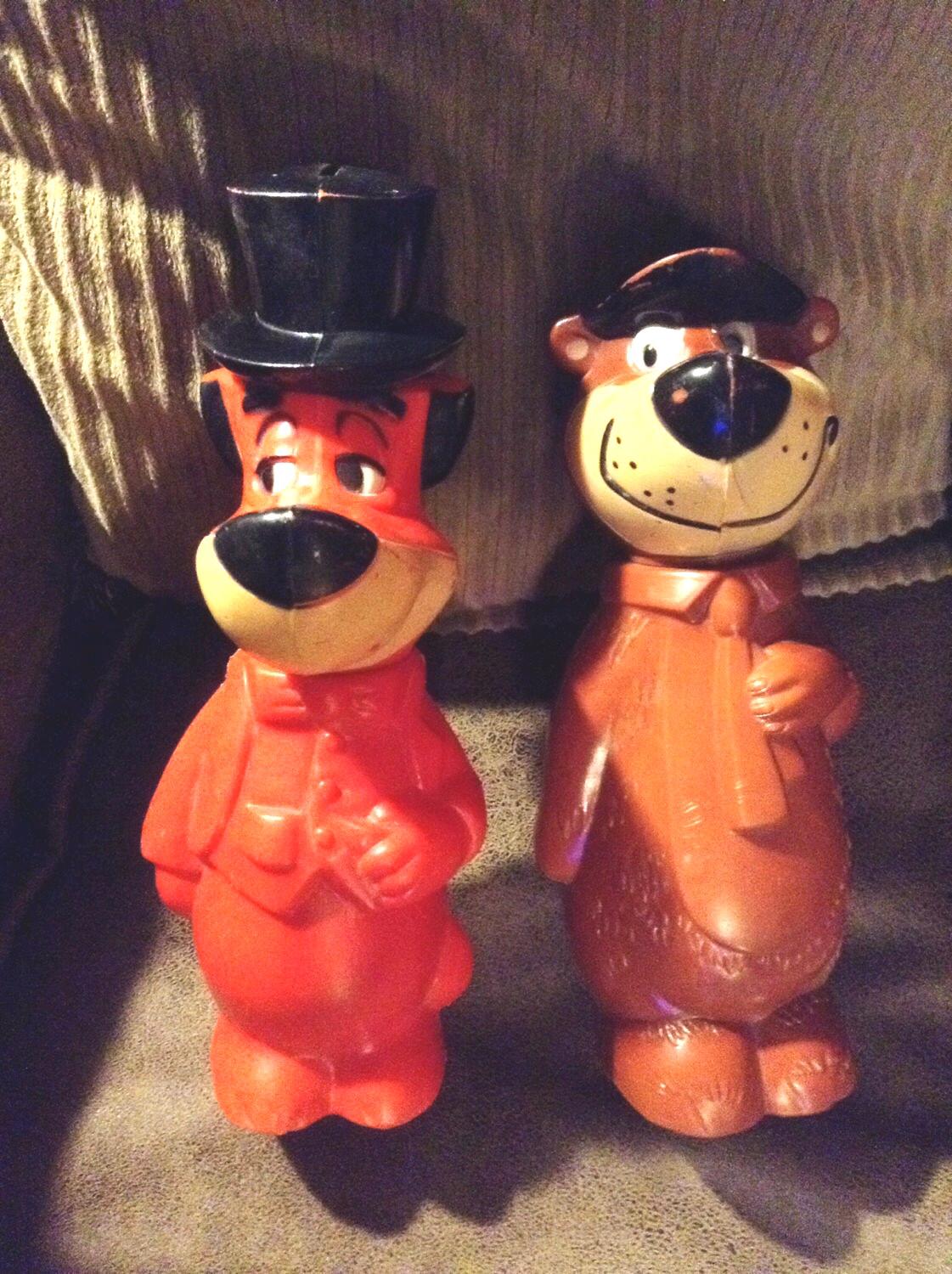 Vintage 70's Huckleberry Hound and Yogi Bear Soaky's. - Etsy