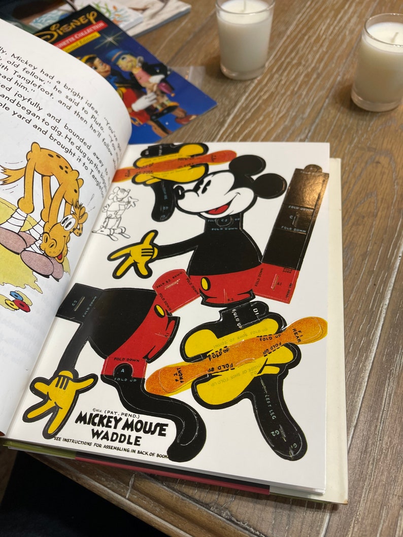 Mickey Mouse Waddle Book 1992 - Etsy