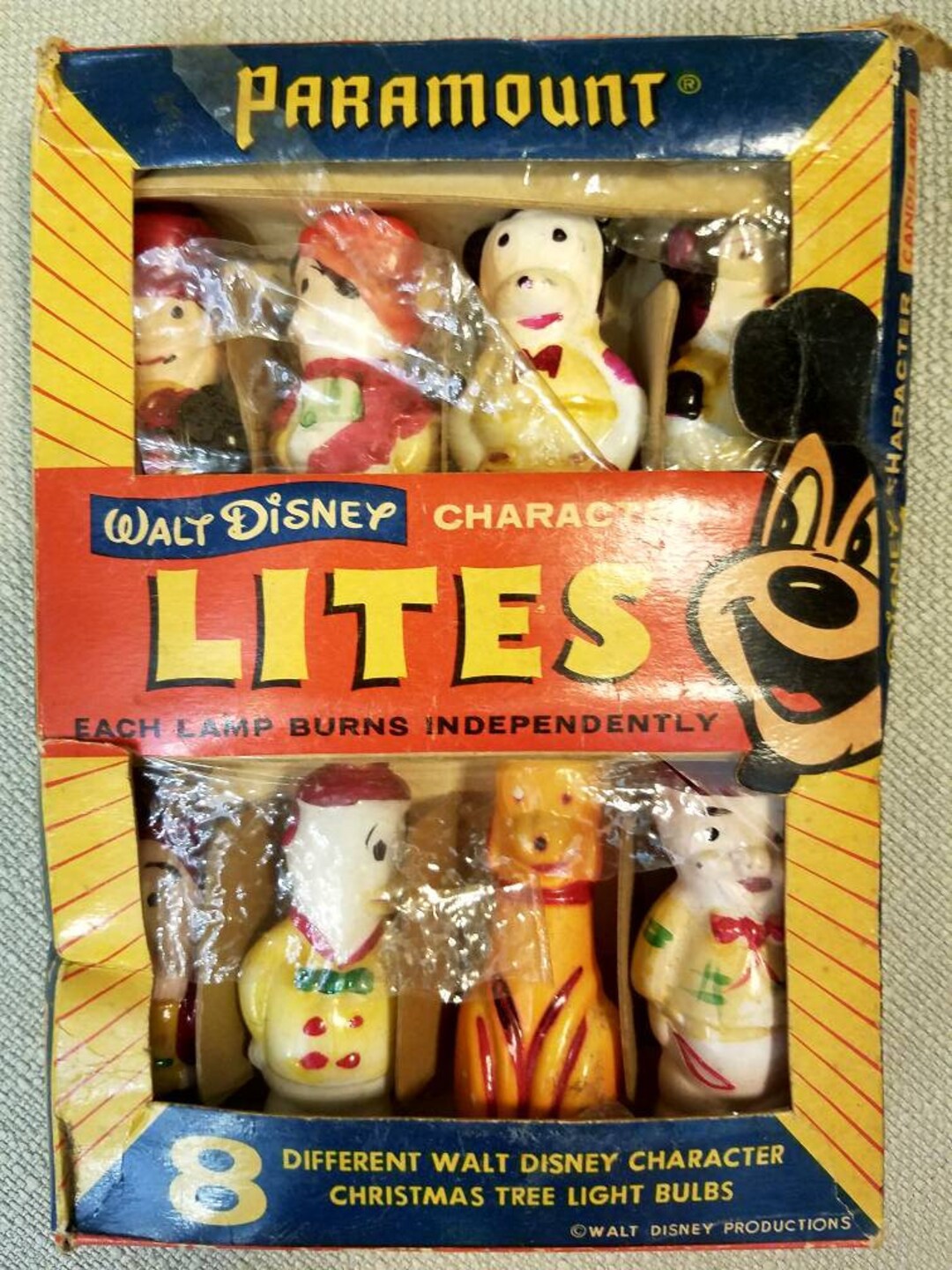 Vintage 1940's Disney Character Lights - Etsy
