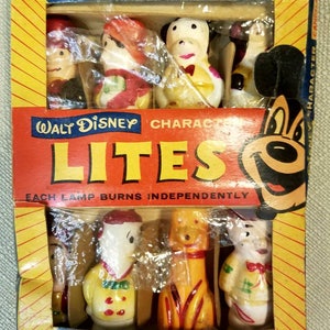 Vintage 1940's Disney Character Lights - Etsy