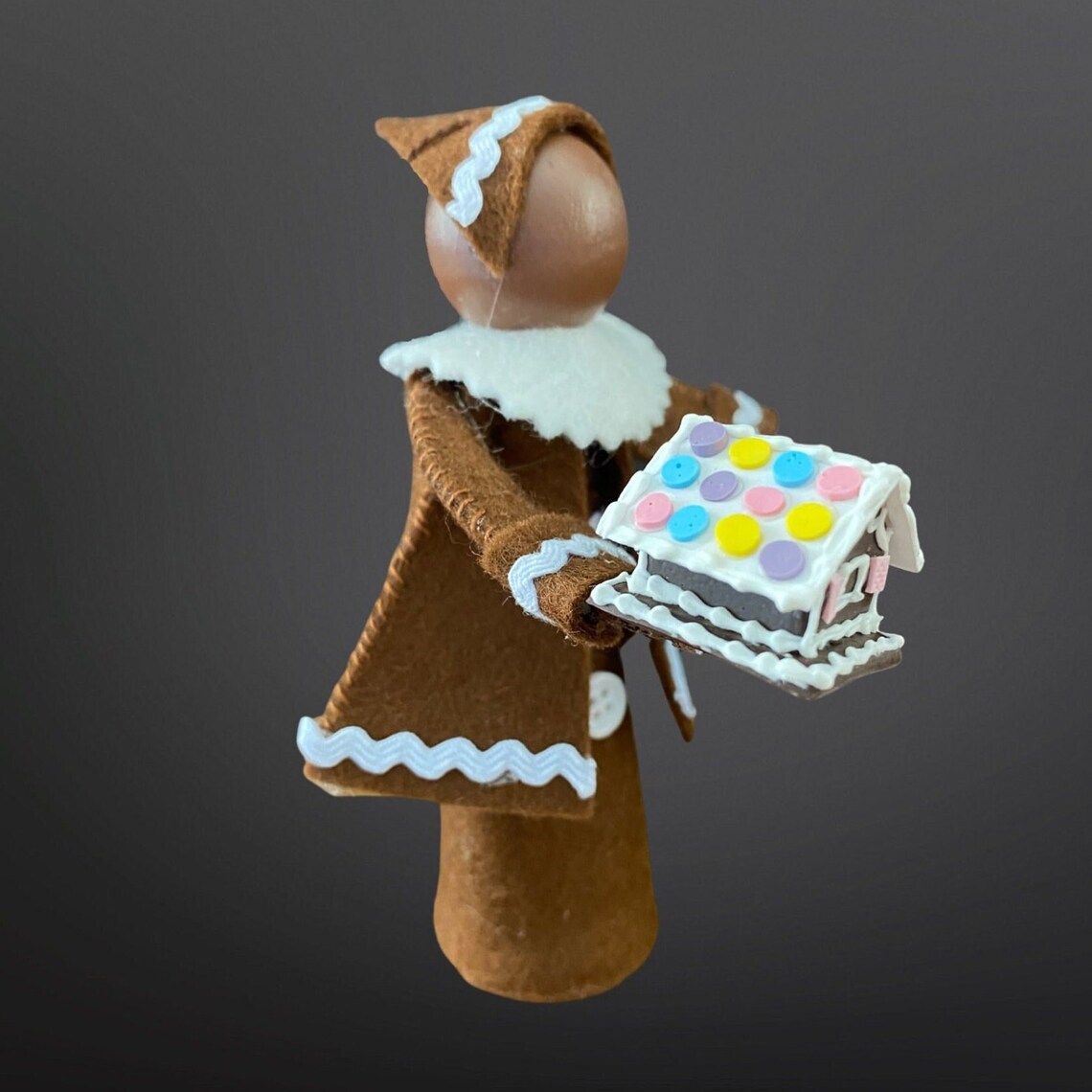 Gingerbread Lady Clothespin Ornament - Etsy