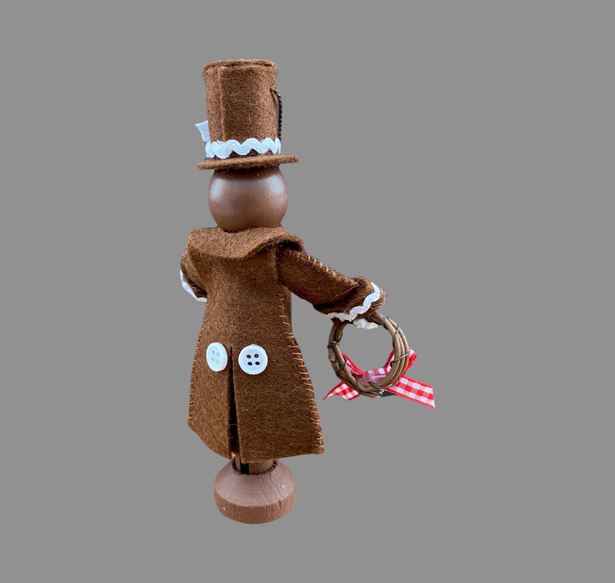 Gingerbread Man Clothespin Ornament - Etsy