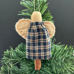 3 Primitive Angel Ornaments - Etsy
