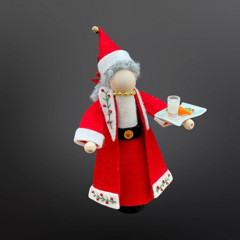 Mrs. Santa Claus Christmas Clothespin Ornament - Etsy