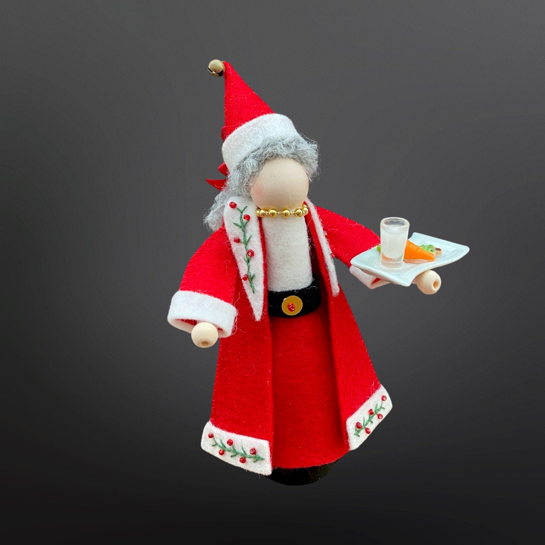 Mrs. Santa Claus Christmas Clothespin Ornament - Etsy