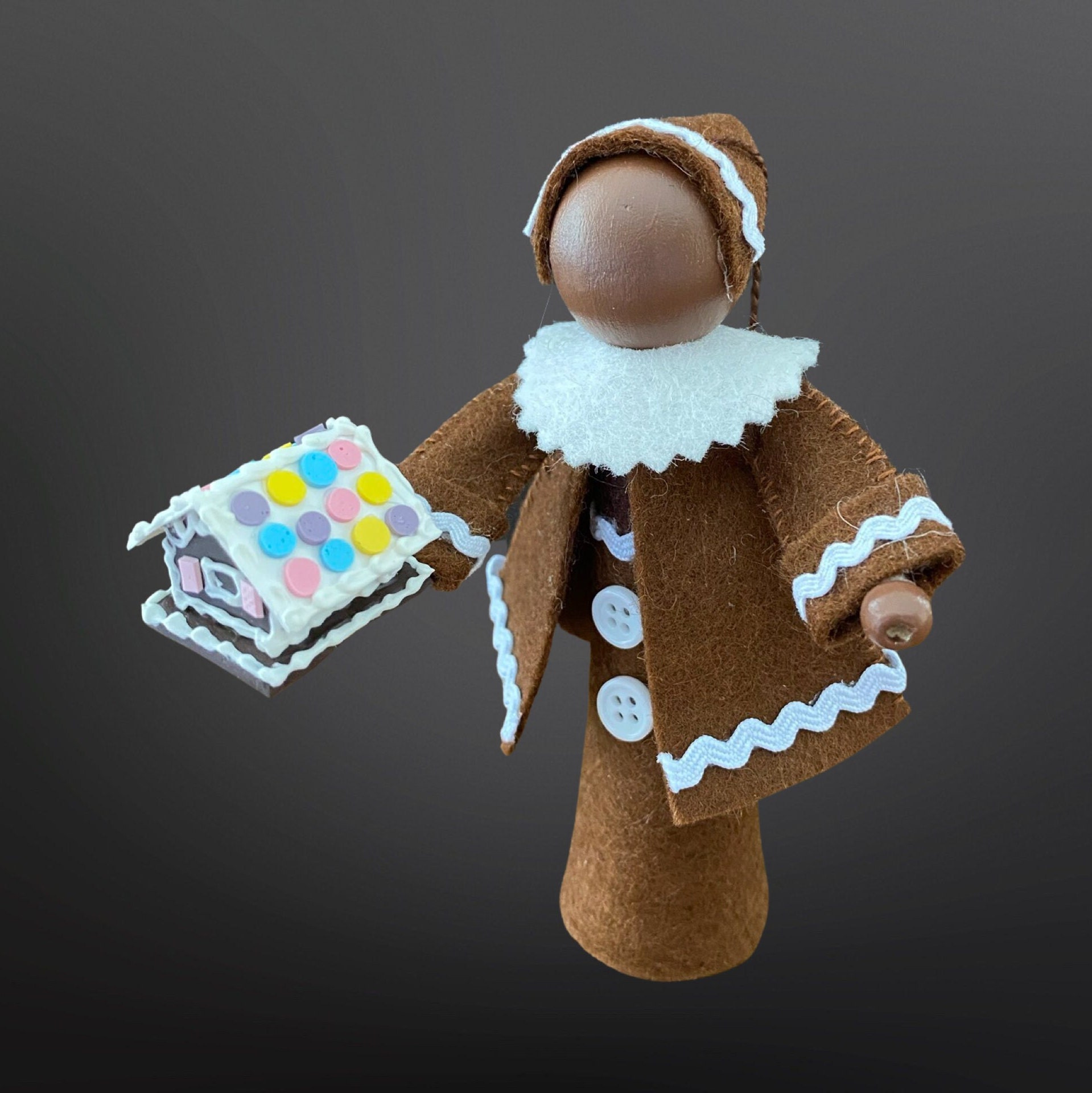 Gingerbread Lady Clothespin Ornament - Etsy