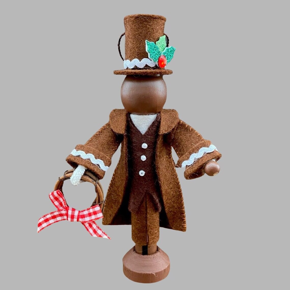 Gingerbread Man Clothespin Ornament - Etsy