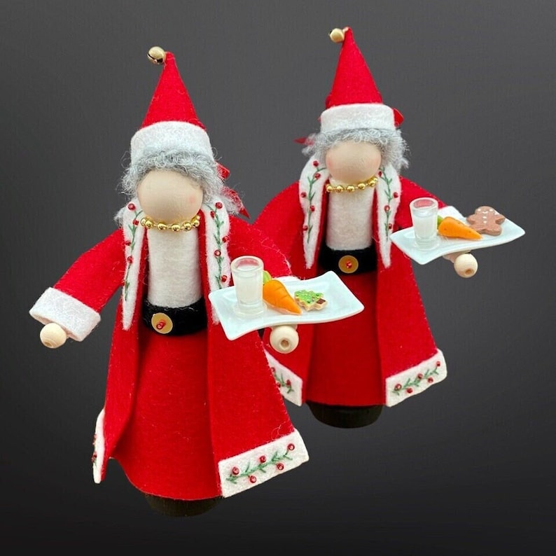 Mrs. Santa Claus Christmas Clothespin Ornament - Etsy