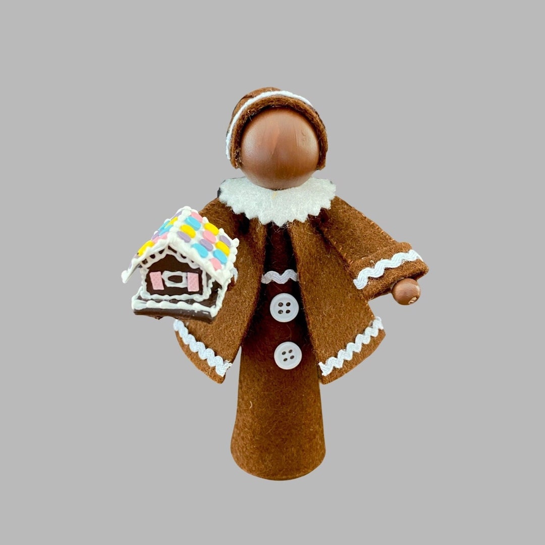 Gingerbread Lady Clothespin Ornament - Etsy