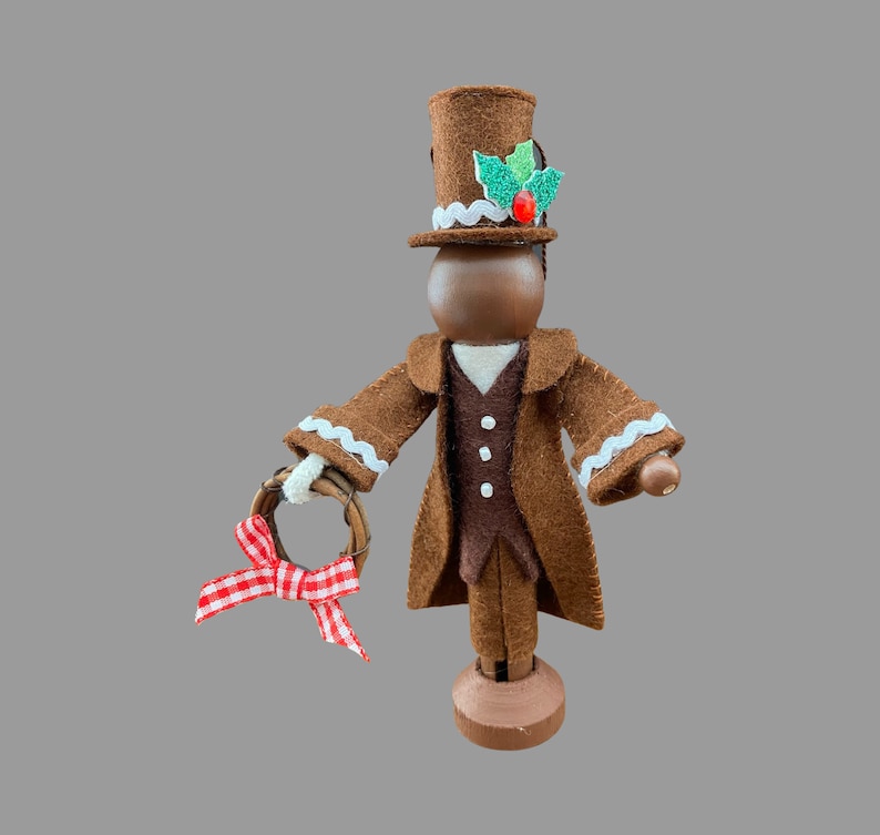 Gingerbread Man Clothespin Ornament - Etsy