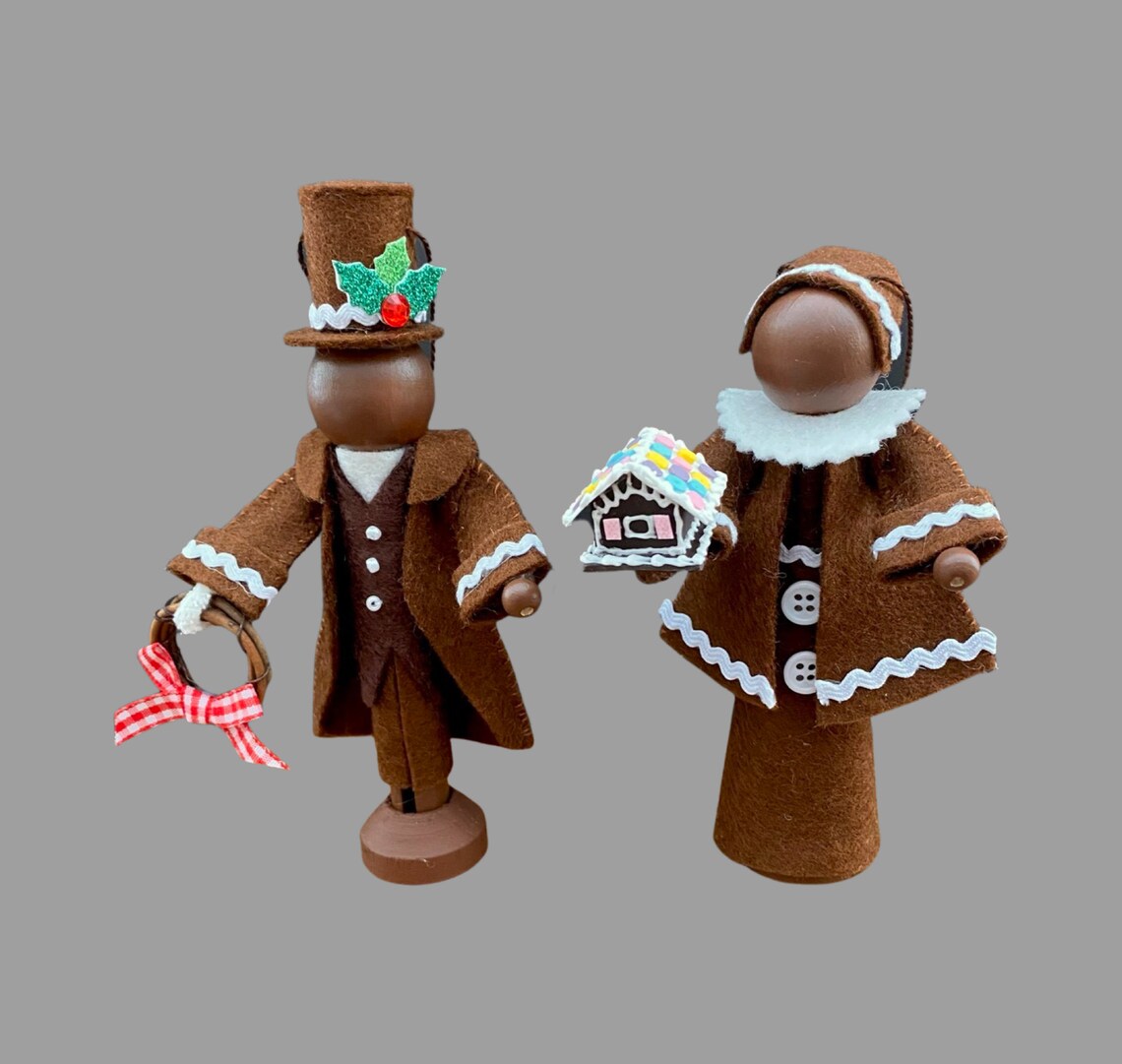 Gingerbread Man Clothespin Ornament - Etsy