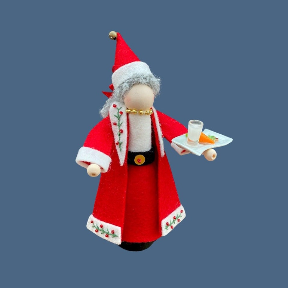 Mrs. Santa Claus Christmas Clothespin Ornament - Etsy