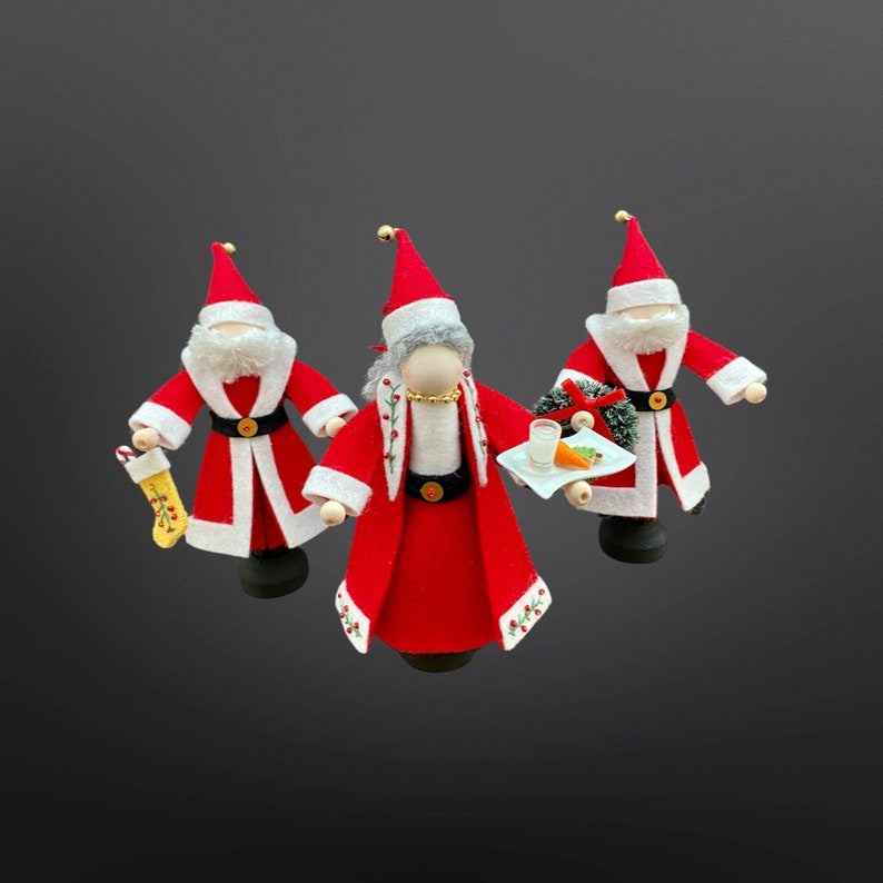Mrs. Santa Claus Christmas Clothespin Ornament - Etsy