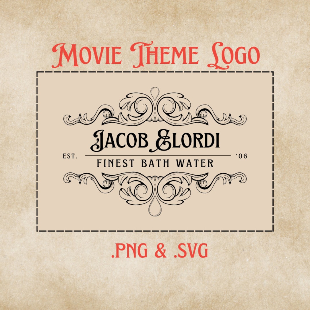 Saltburn Jacob Elordi Bath Water Logo SVG, Movie Inspired Art, Digital ...