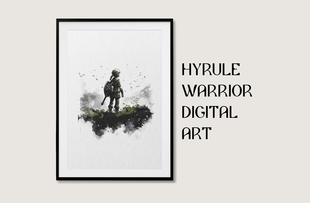 Hyrule Warrior Link Inspired Sketch Drawing | Gamer Art for Download ...