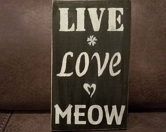 Live love meow | Etsy