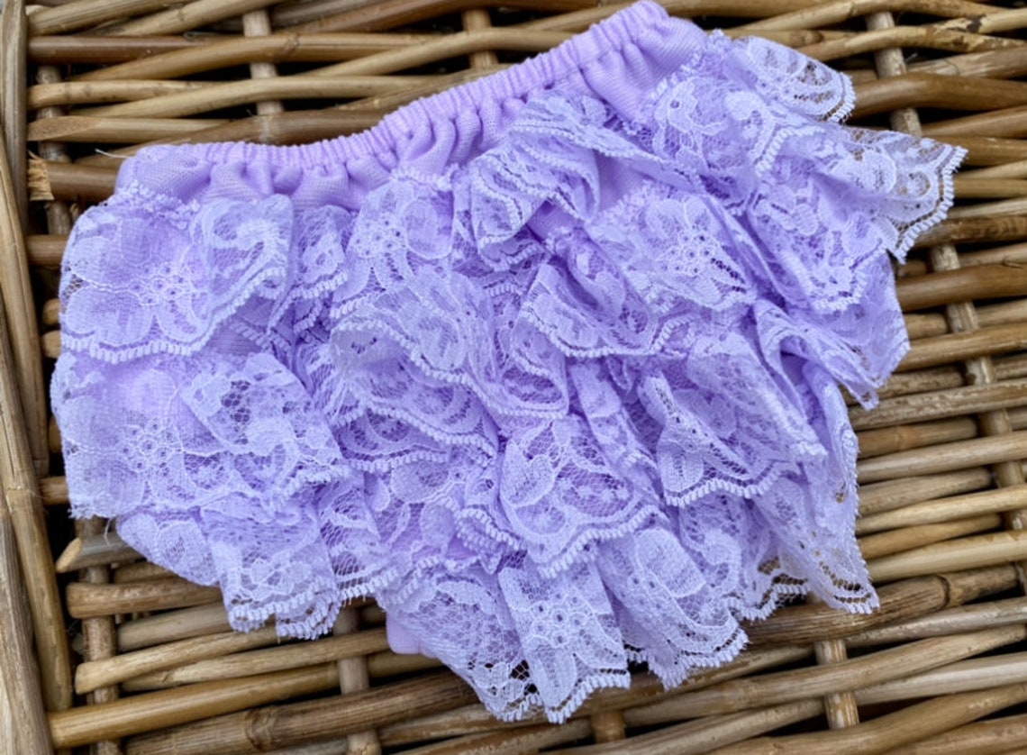 Lace Bloomer Ruffle Bottom Diaper Cover Newborn-4t Fancy Bloomers ...