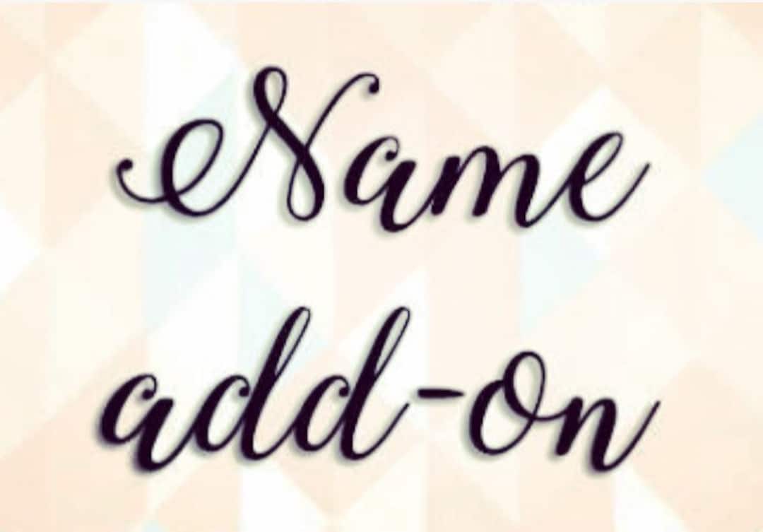 Add a Name || Add an Initial || Add a Number || Personalized Baby ...