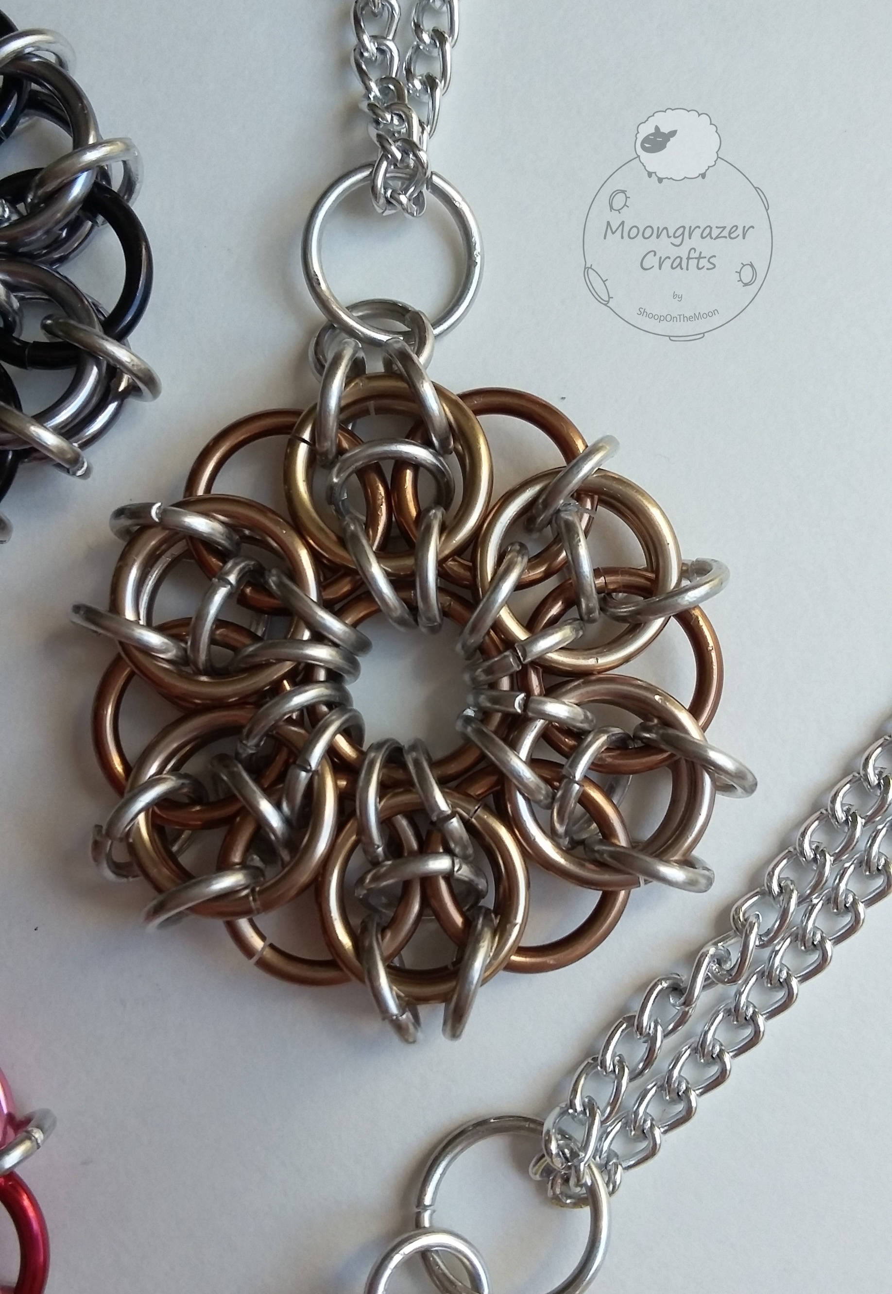 Chromatic Chain Mail Pendants - Etsy