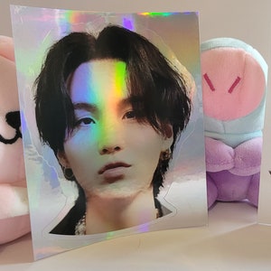 BTS Suga Agust D D-day Tour Pouty Face Yoongi Holographic Stickers - Etsy