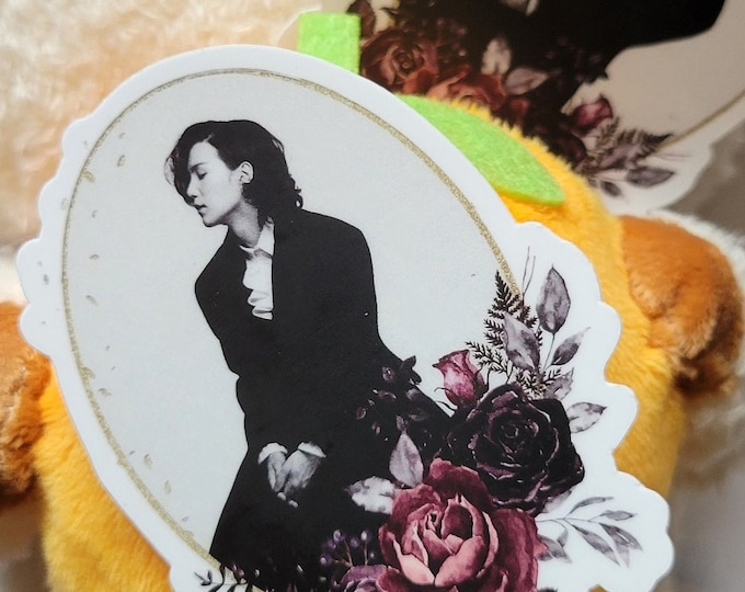 BTS Suga Yoongi Victorian Instagram Portrait Floral Sticker | BTS Army ...