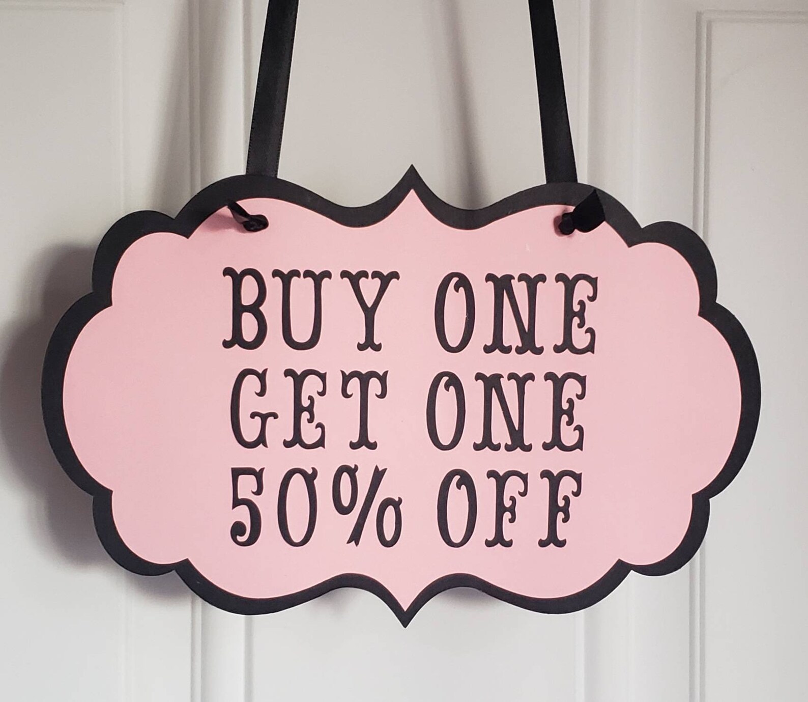 Boutique Sale Sign Cardstock and Black Ribbon End of Season | Etsy