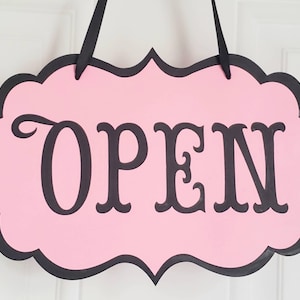 Open Closed Sign, Reversible Boutique Sign, Cardstock, Kitchen Sign ...
