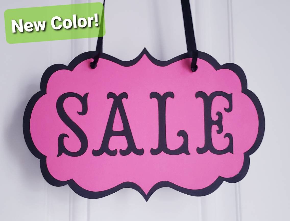 Pink Sale Sign