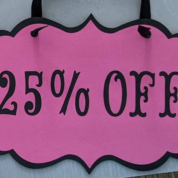 50% off Sale Sign - Etsy
