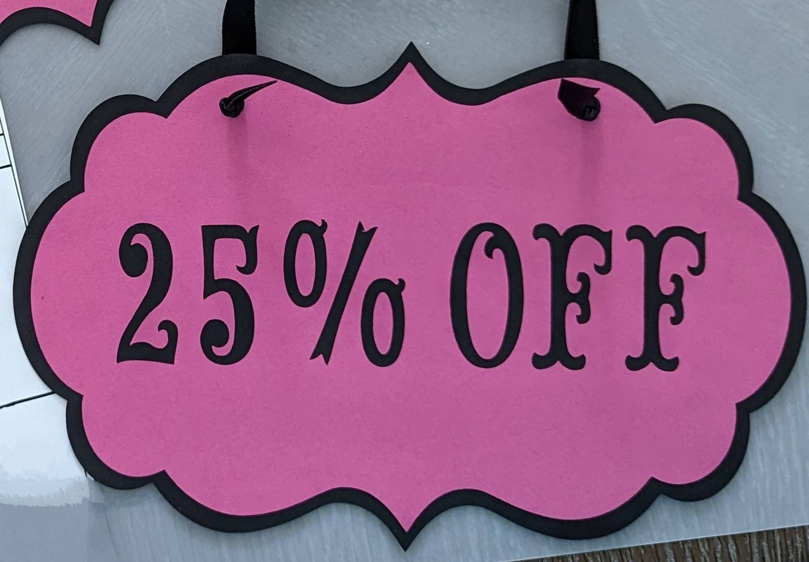 Pink Sale Sign