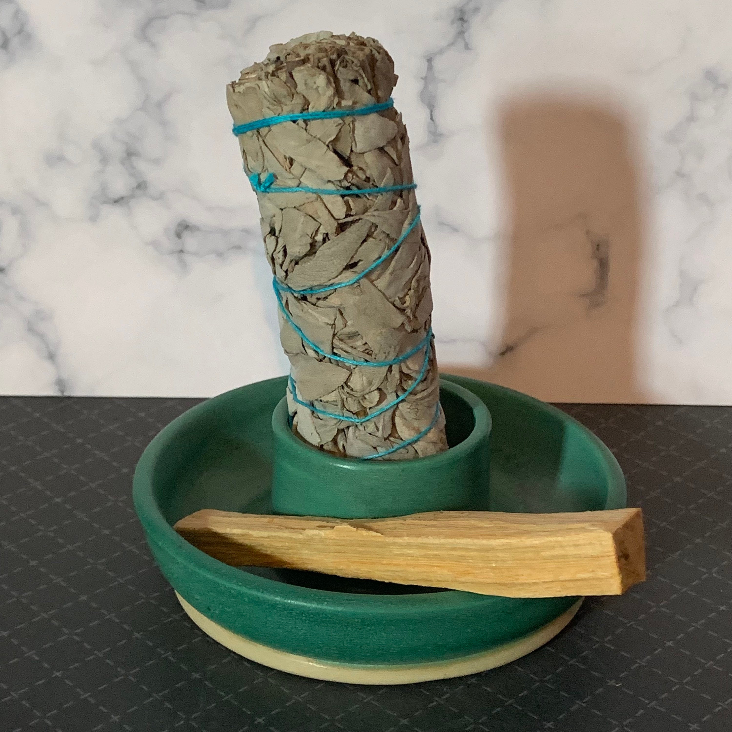 Ceramic Sage Burner | Smudge Dish | Sage Smudge Dish | Palo Santo Dish ...