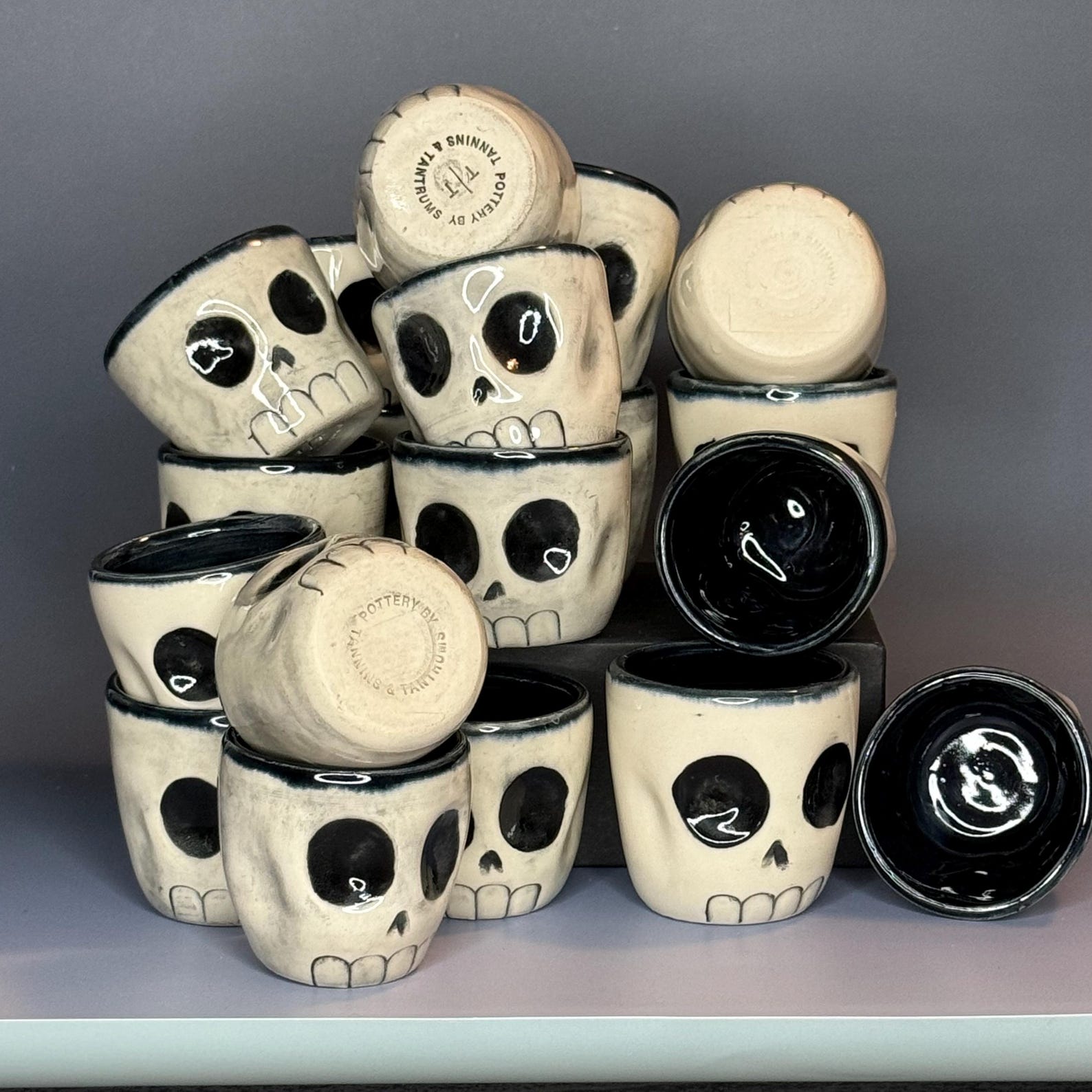 Skull Shot Glasses - 1.5oz - Small Shot Glass - Spooky Shot Glass ...