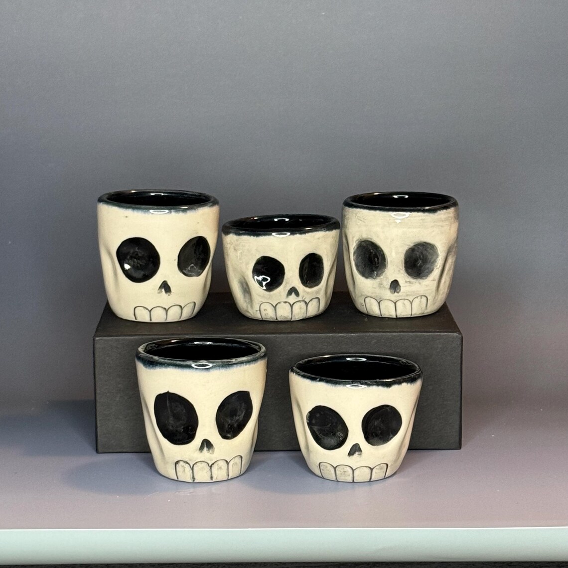Skull Shot Glasses - 1.5oz - Small Shot Glass - Spooky Shot Glass ...