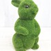 Flocked Green Rabbit, Flocked Green Easter Bunny Wreath Attachment ...