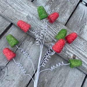 Artificial Gum Drop Pick for Christmas Decorating , Fake Gum Drop Candy ...