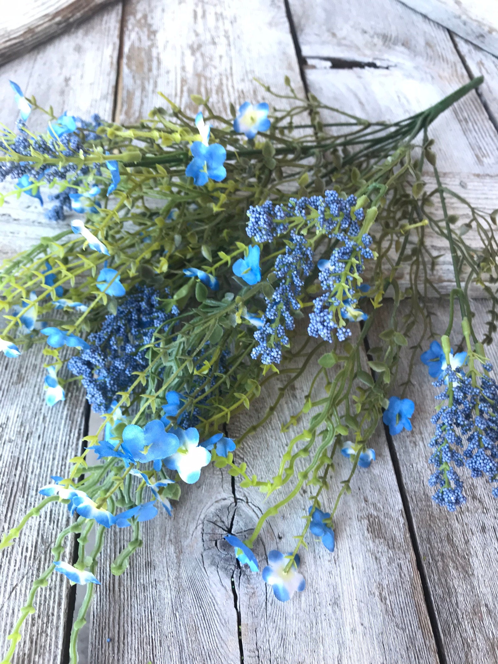 Blue Filler Flower Bush Flower and Greenery Greenery and - Etsy