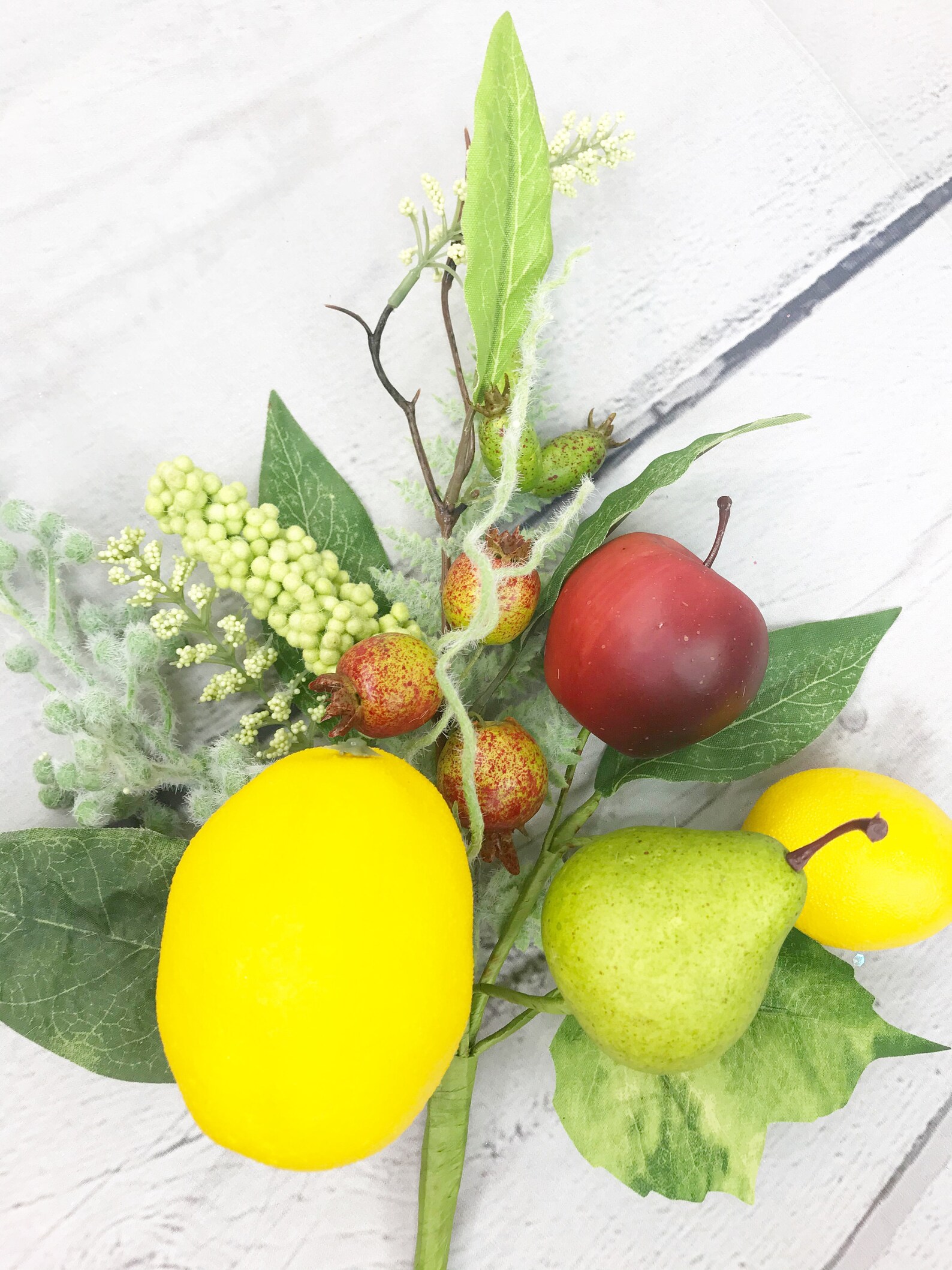 Lemons Pear and Apple Mixed Fruit Pick Mixed Fruit Pick | Etsy