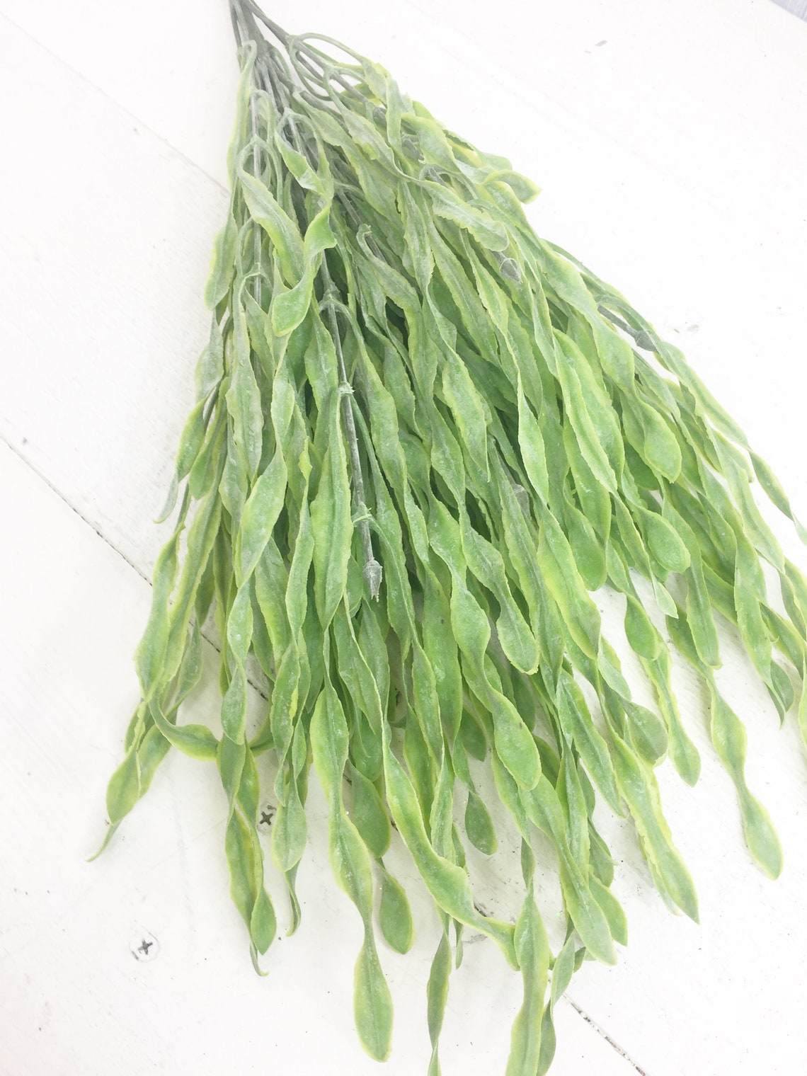 Frosted Curly Grass Greenery Bush Winter Curly Grass Bush - Etsy